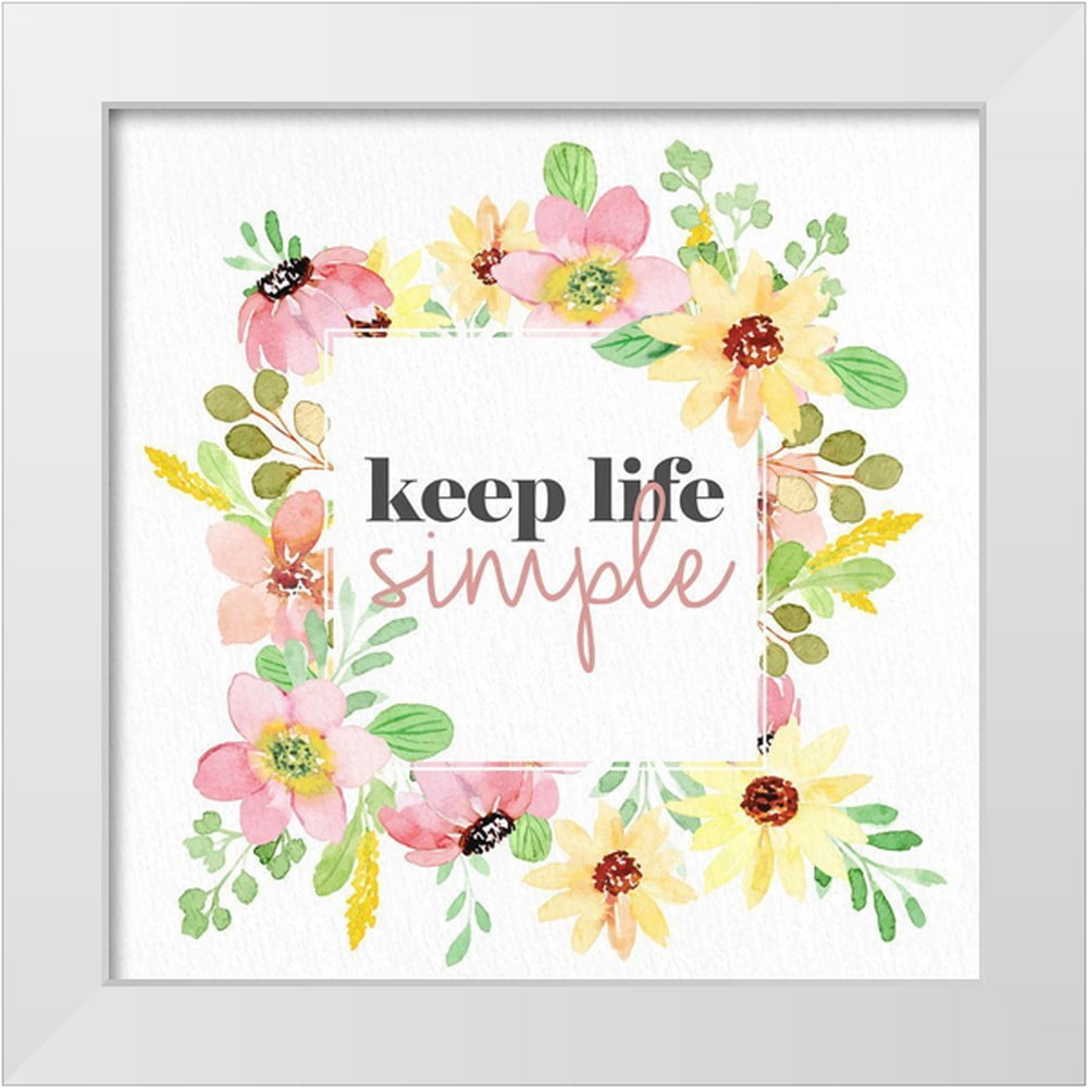 Allen, Kimberly 26x26 White Modern Wood Framed Museum Art Print Titled ...