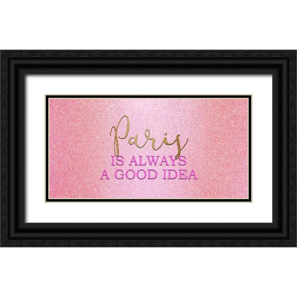 Allen, Kimberly 32x18 Black Ornate Wood Framed with Double Matting ...