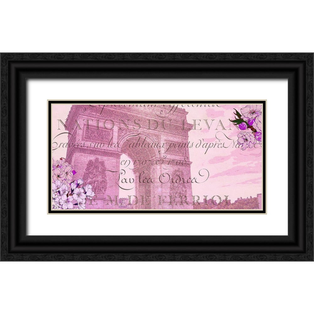 Allen, Kimberly 32x18 Black Ornate Wood Framed with Double Matting ...