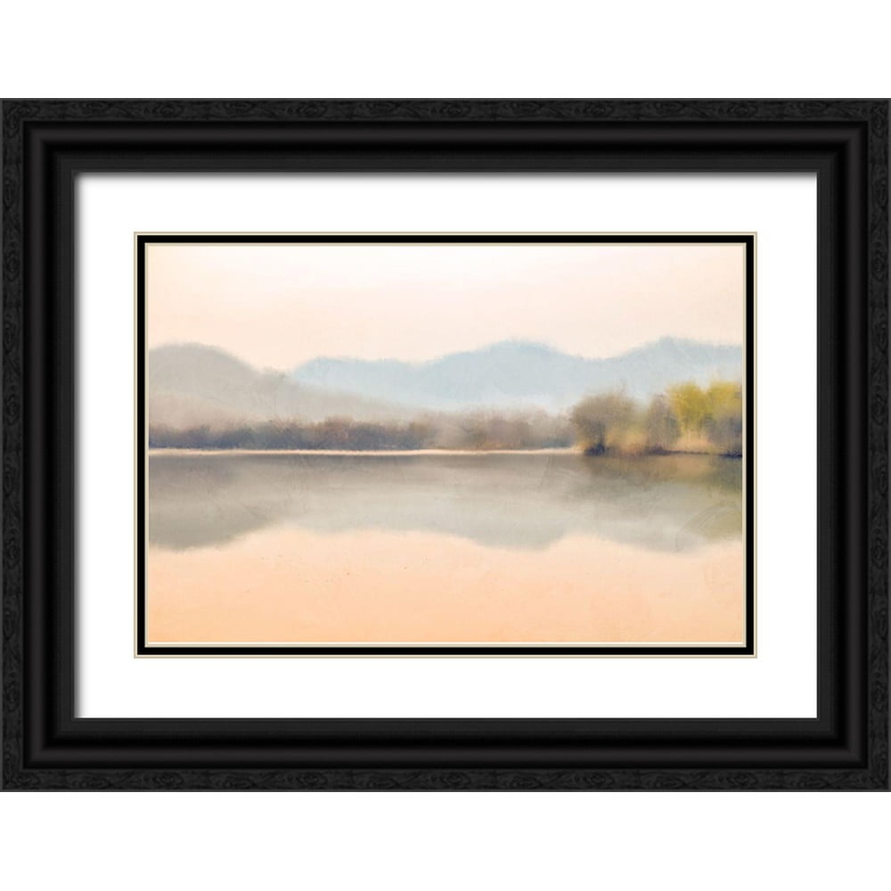 Allen, Kimberly 32x23 Black Ornate Wood Framed with Double Matting ...