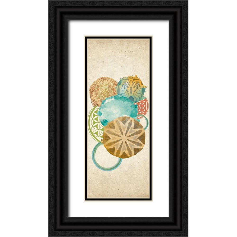 Allen, Kimberly 8x14 Black Ornate Wood Framed with Double Matting ...