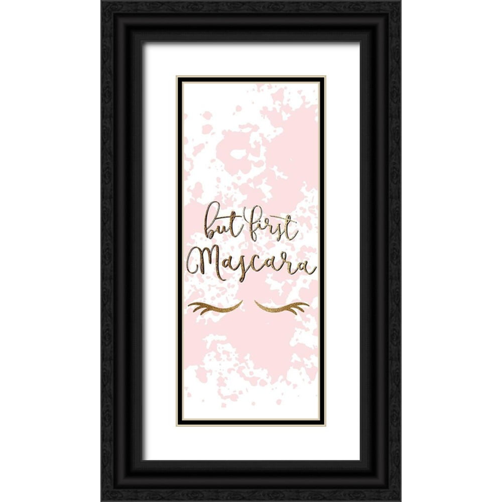 Allen, Kimberly 8x14 Black Ornate Wood Framed with Double Matting ...