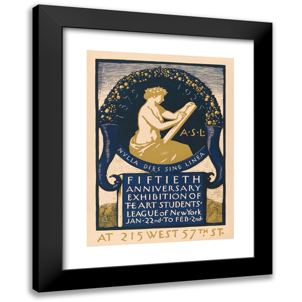 Allen Lewis 14x18 Black Modern Framed Museum Art Print Titled ...