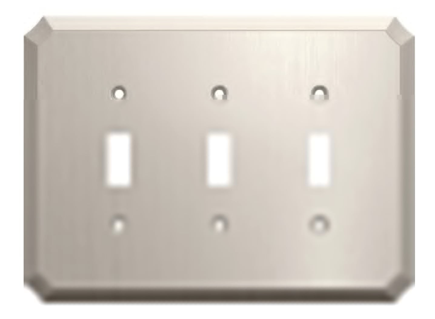 Allen + Roth Advington Satin Nickel Triple Switch Wall Plate Cover ...