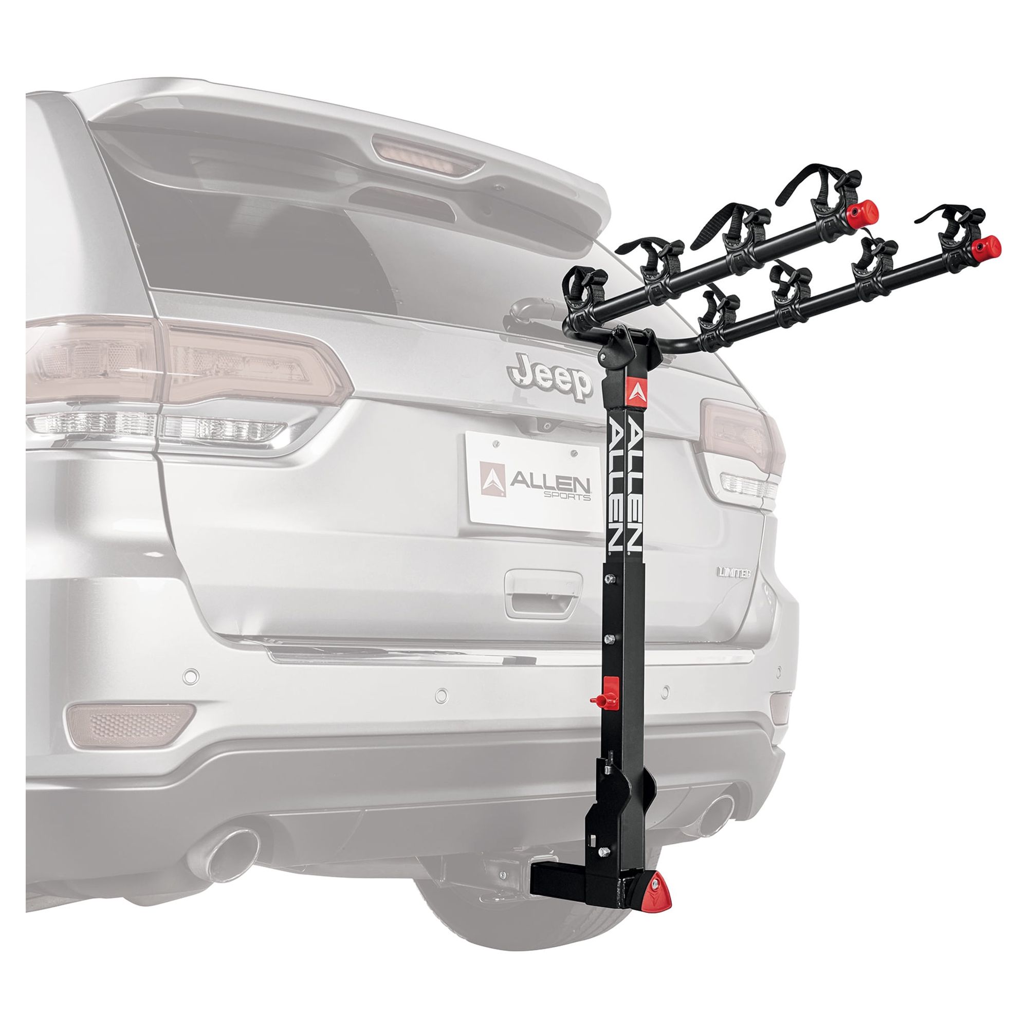Tow Tuff 14922 2 in 1 Steel Cargo Carrier with 4-Bike Rack - 500 lbs ...