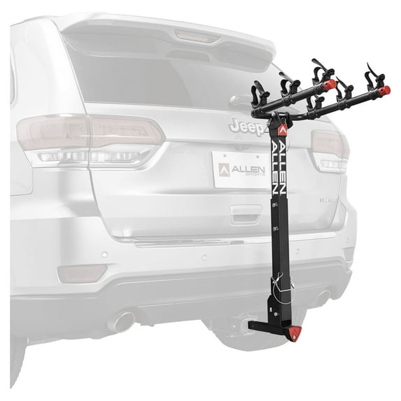 Allen Sports Deluxe Locking Quick Install 3-Bicycle Hitch Mounted Bike ...