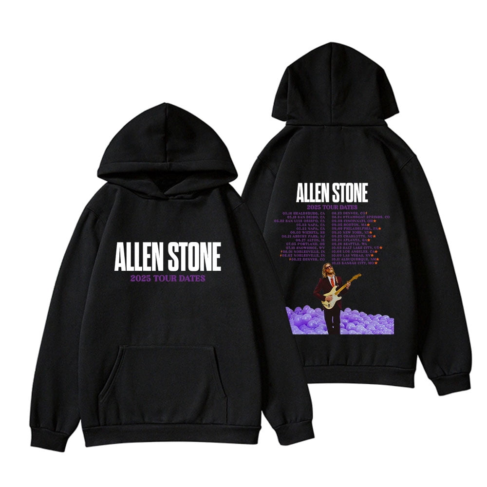 Allen Stone 2025 Tour Hoodie Men Women Fashion Print Long Sleeve ...