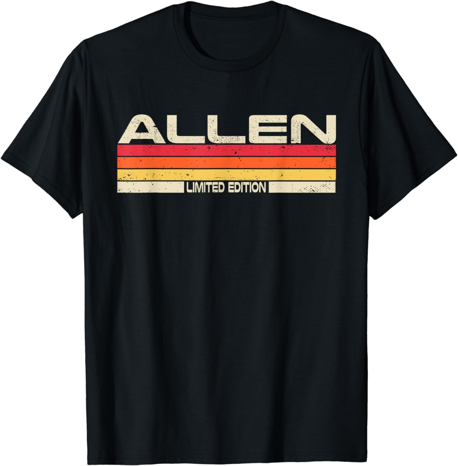 Allen Surname Birthday Family Reunion 80s 90s Sunset Design T-Shirt ...