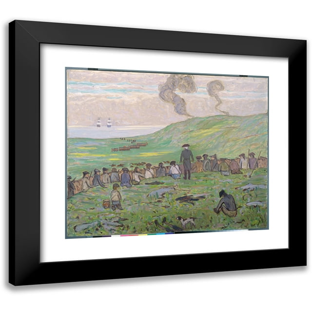 Allen Tucker 14x12 Black Modern Framed Museum Art Print Titled - Bunker ...