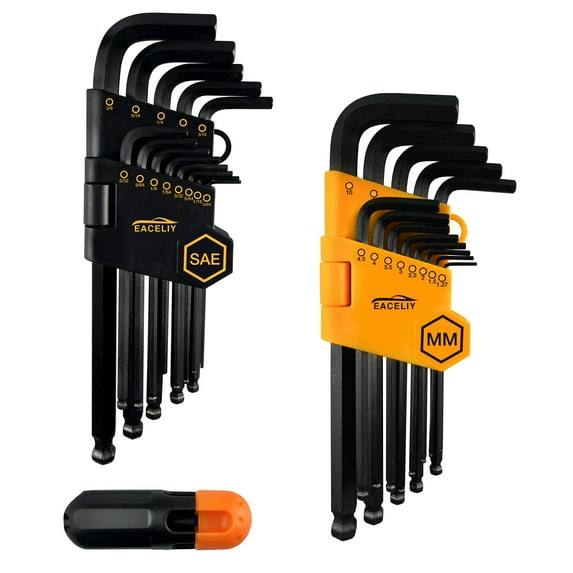Allen Wrench Hex Key Set: Premium 27pcs Durable Hex Key Set with Grip ...