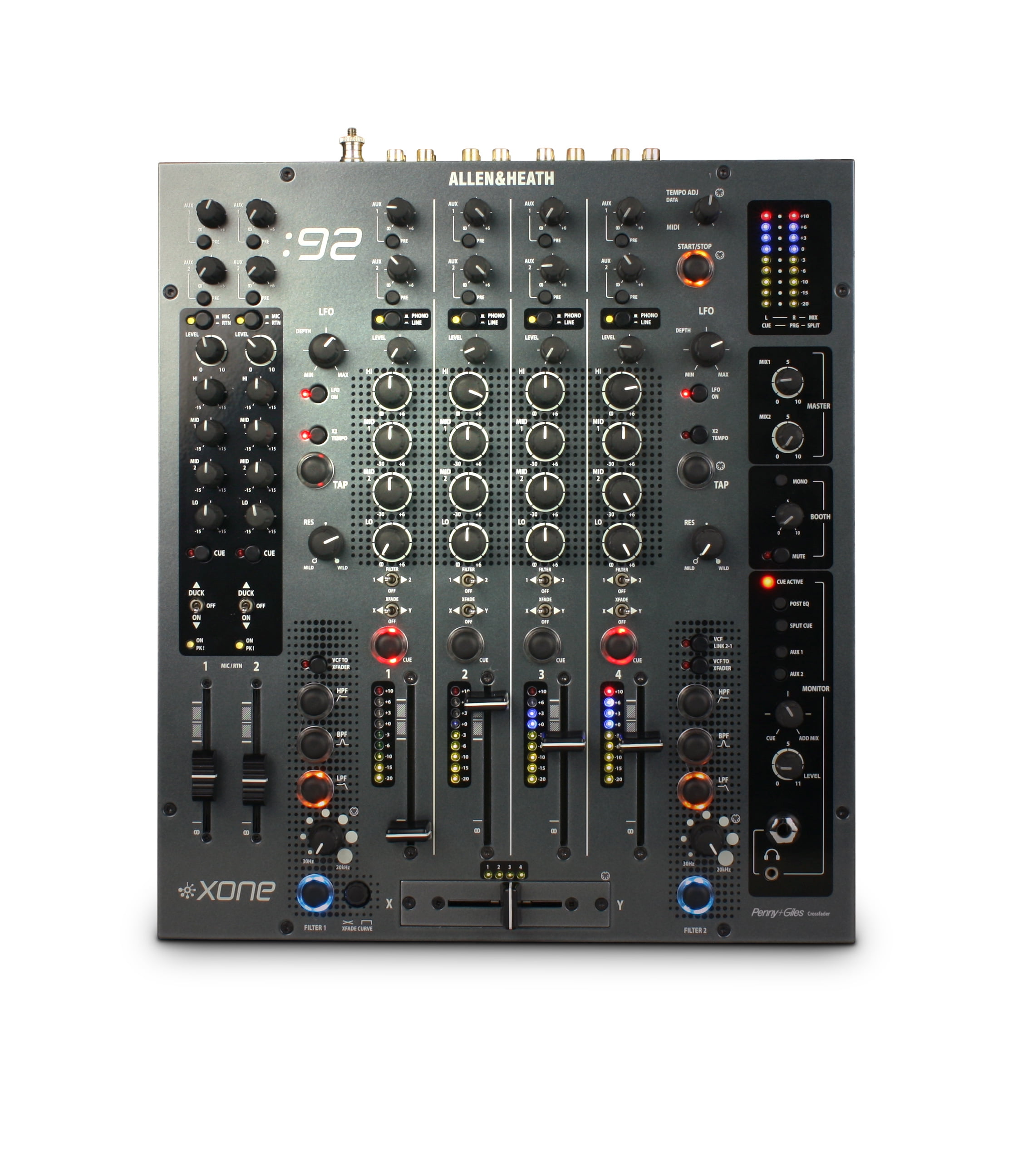 Allen & Heath Xone: 92 - Professional 6-Channel DJ Mixer, Authorized ...