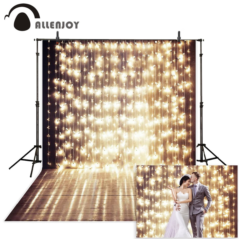 Allenjoy 5x7ft Shiny Stage Photography Backdrop a string of festive ...