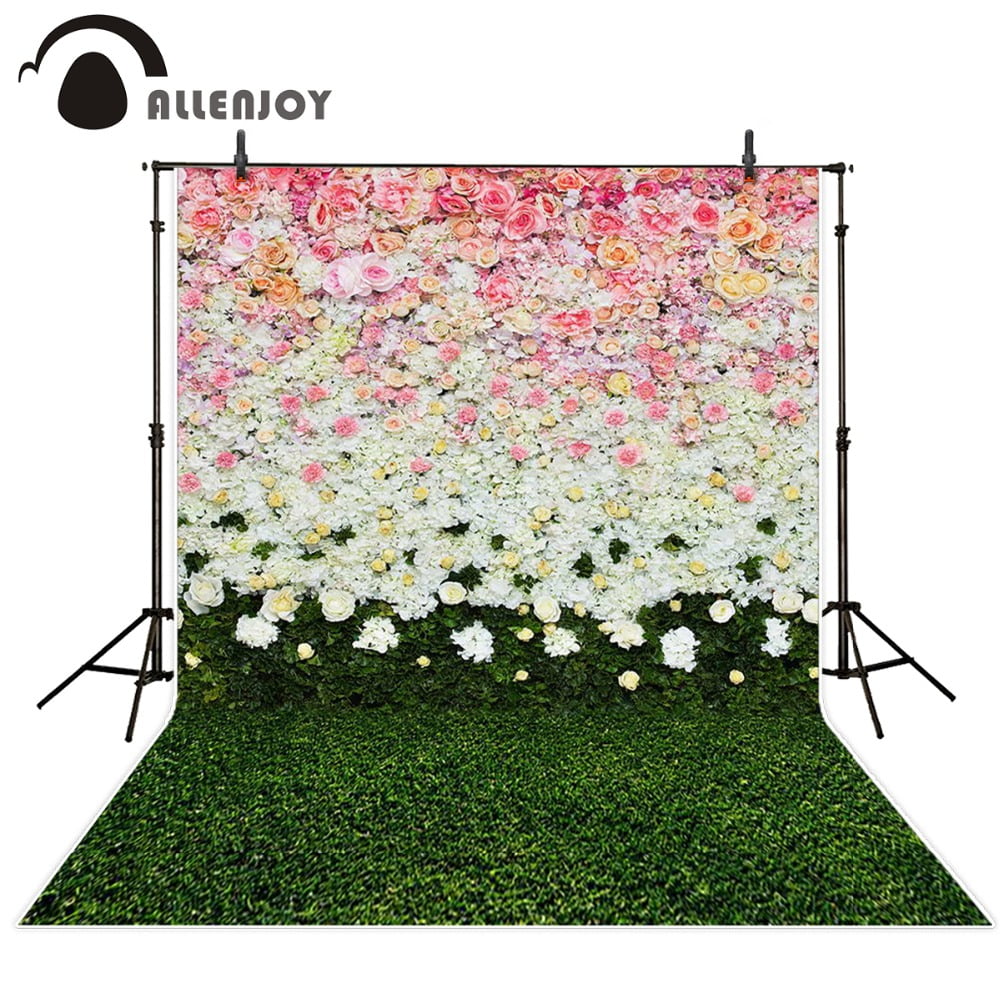 Allenjoy 5x7ft wedding Photography Backdrop flowers lawn interior child ...