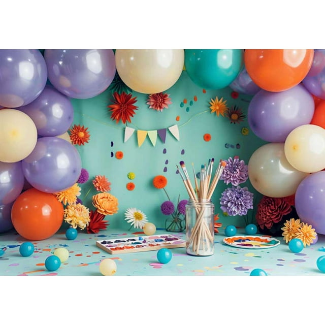 Allenjoy Art Cake Smash Backdrop - Walmart.com