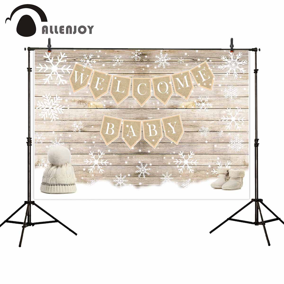 Allenjoy Backdrop for Photographic Studio Beautiful Snowflake Cute ...