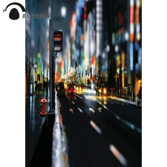Allenjoy Background For Photography Night Cityscape Street View Bokeh ...
