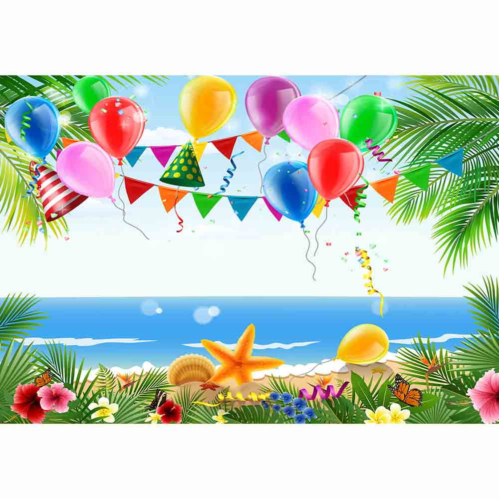 Allenjoy Background For The Aquarium Beach Ocean Seaside Island Vinyl ...