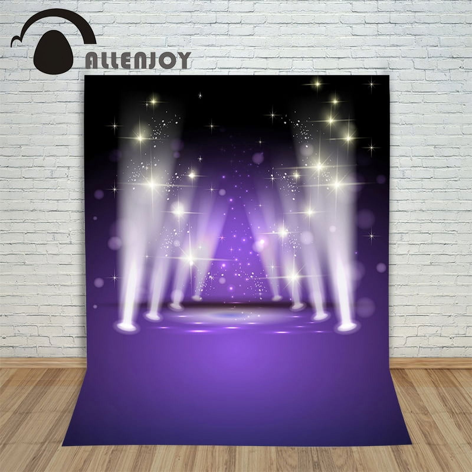 Allenjoy Background for photo thin vinyl Light Star Purple Stage ...