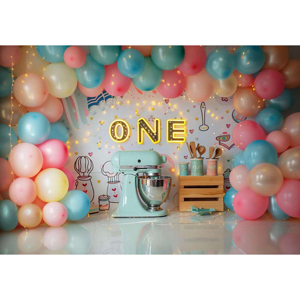 Allenjoy Baking Cake Smash Backdrop - Walmart.com