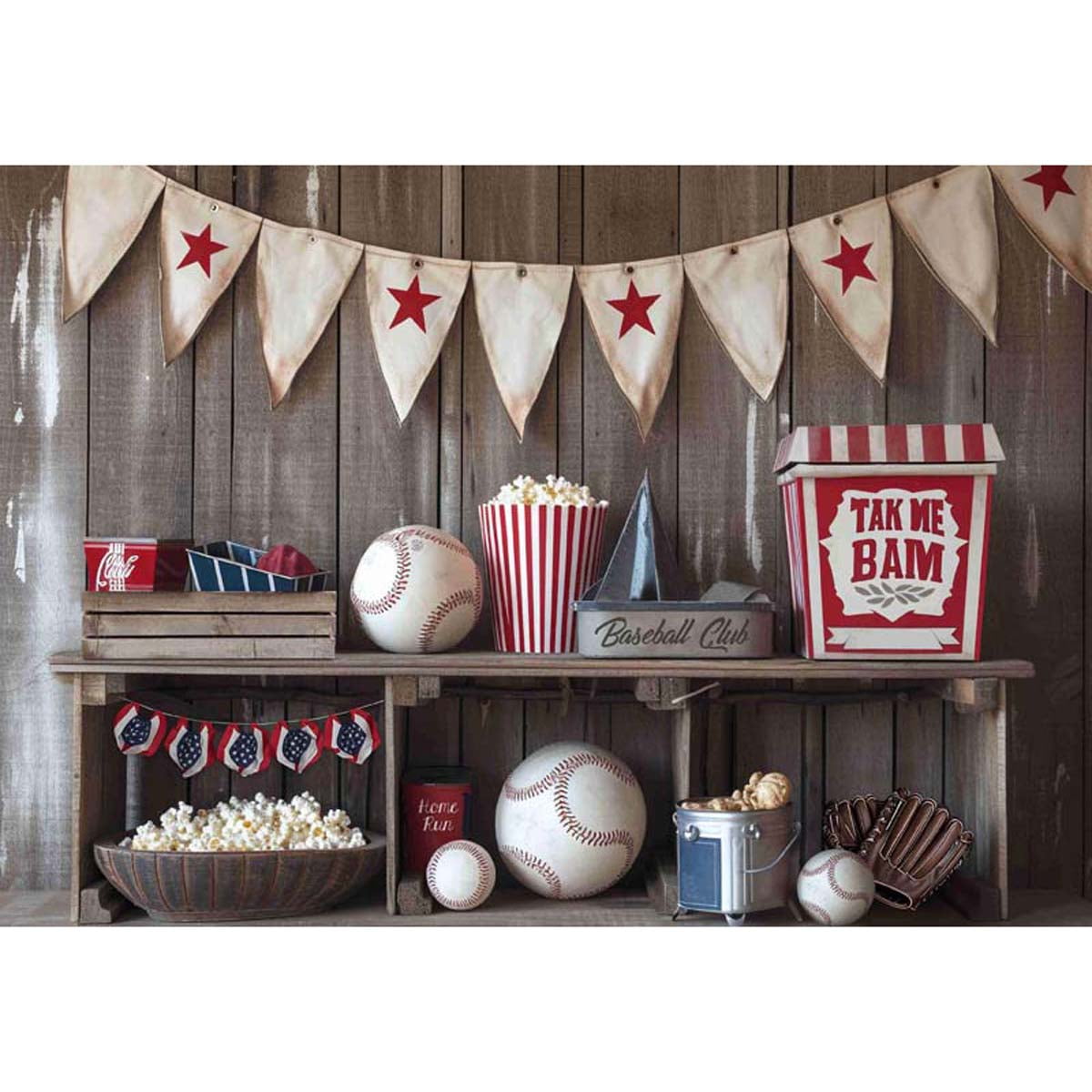 Allenjoy Baseball Club Kids Backdrop - Walmart.com