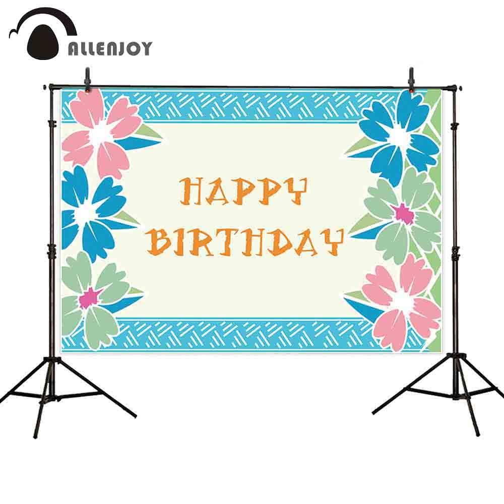 Allenjoy Birthday Photography Backdrop Sakura Spring Flower Background ...