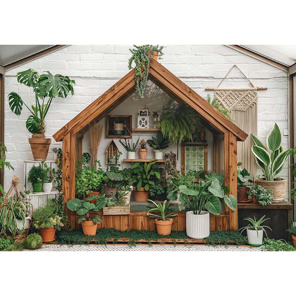 Allenjoy Boho Greenhouse Backdrop - Walmart.com