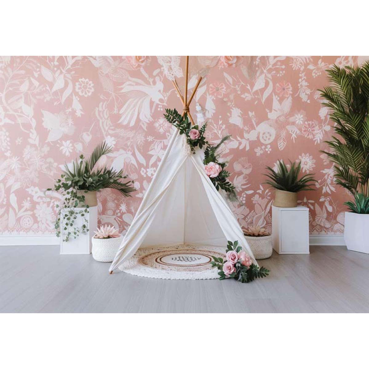 Allenjoy Boho Pink Tribal Backdrop - Walmart.com