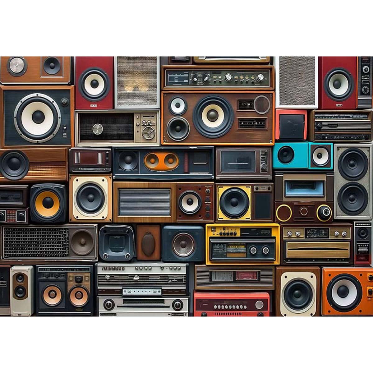 Allenjoy Boombox Radio Wall Backdrop - Walmart.com