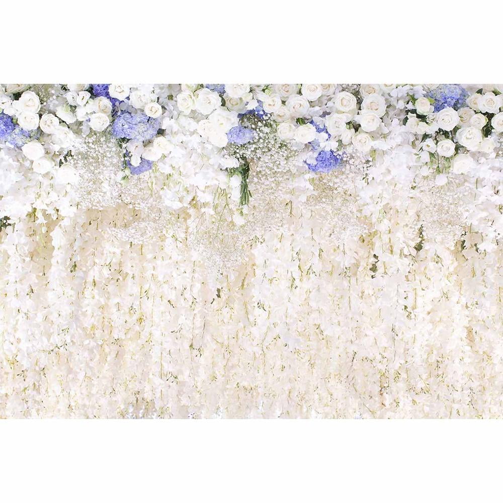 Allenjoy Bridal Shower Photo Booth Backdrop Custom Wedding Flower Wall ...