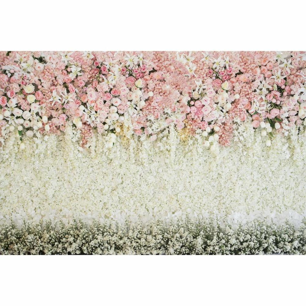 Allenjoy Bridal Shower Photo Booth Backdrop Custom Wedding Flower Wall ...