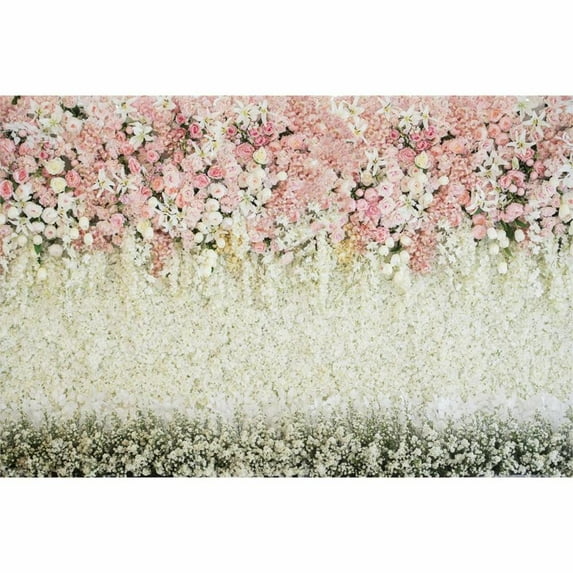 Allenjoy Bridal Shower Photo Booth Backdrop Custom Wedding Flower Wall ...