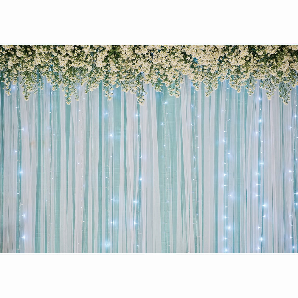 Allenjoy Bridal Shower Photo Booth Backdrop Custom Wedding Flower Wall ...