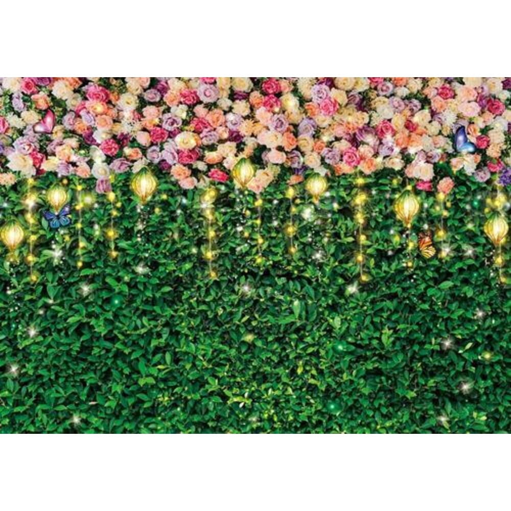Allenjoy Bridal Shower Photo Booth Backdrop Custom Wedding Flower Wall ...