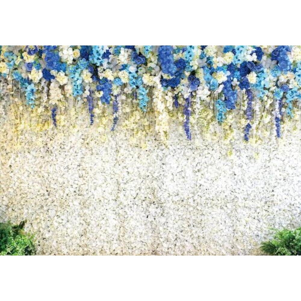 Allenjoy Bridal Shower Photo Booth Backdrop Custom Wedding Flower Wall ...