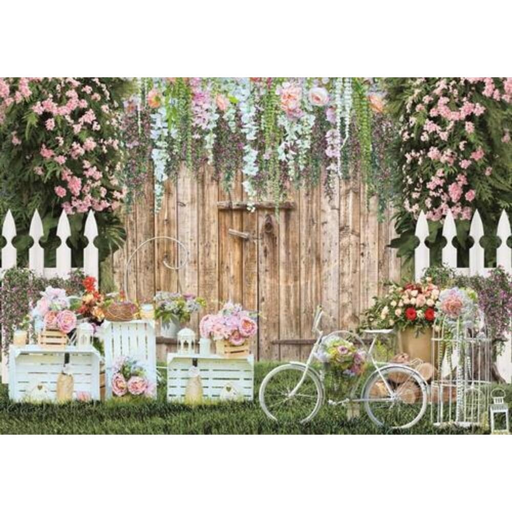 Allenjoy Bridal Shower Photo Booth Backdrop Custom Wedding Flower Wall ...