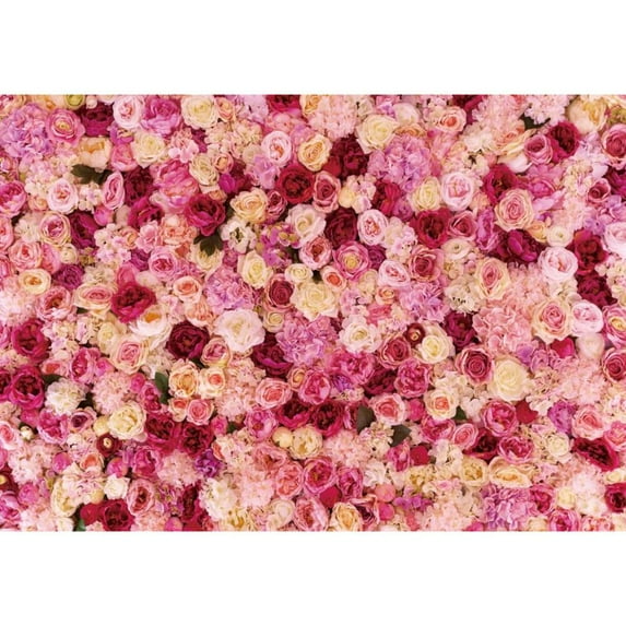 Allenjoy Bridal Shower Photo Booth Backdrop Custom Wedding Flower Wall ...