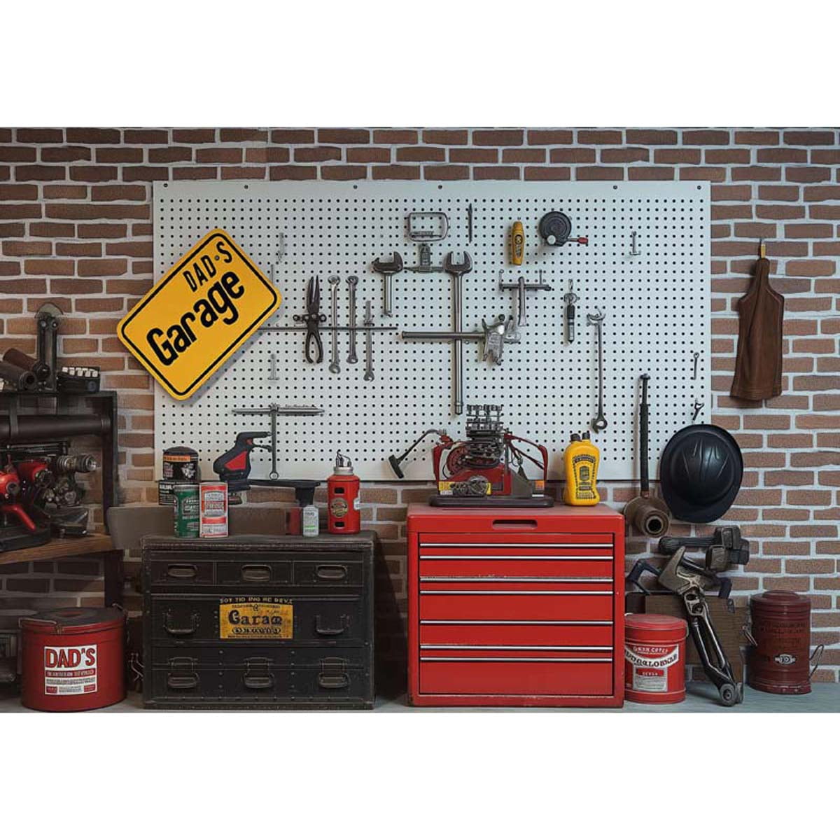 Allenjoy Carage Tool Room Backdrop - Walmart.com