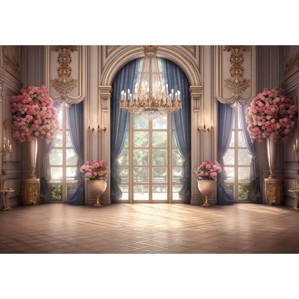 Allenjoy Chateau Chic Hall Backdrop - Walmart.com