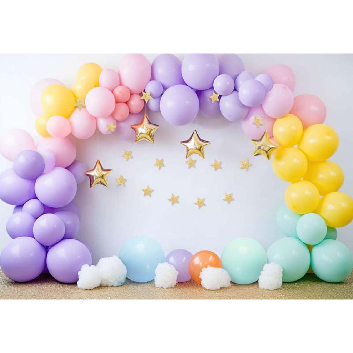 Allenjoy Colorful Balloon Arch Backdrop - Walmart.com