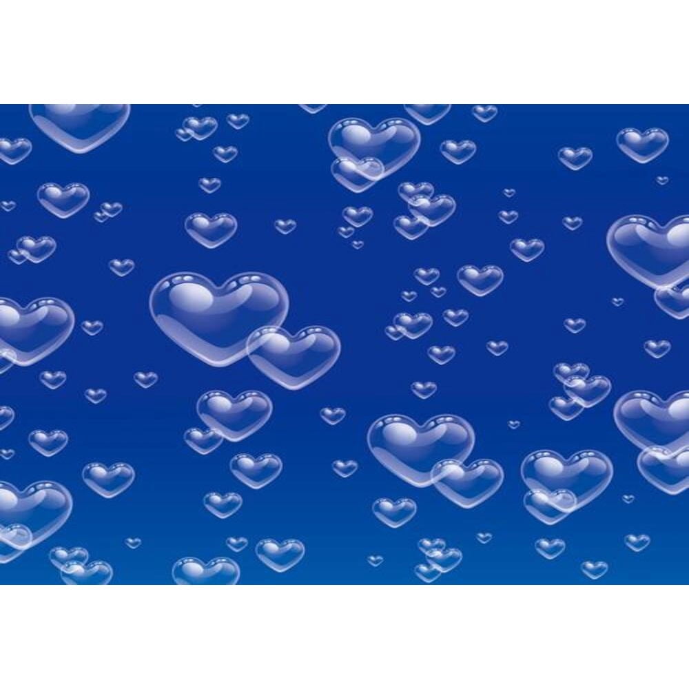 Allenjoy Early 2000s Blue Heart Photography Background Kid Portrait ...