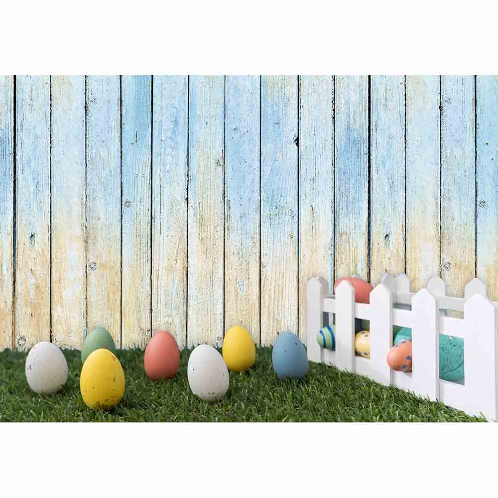 Allenjoy Easter Party Egg Background Photography Wood Door Baby Shower ...