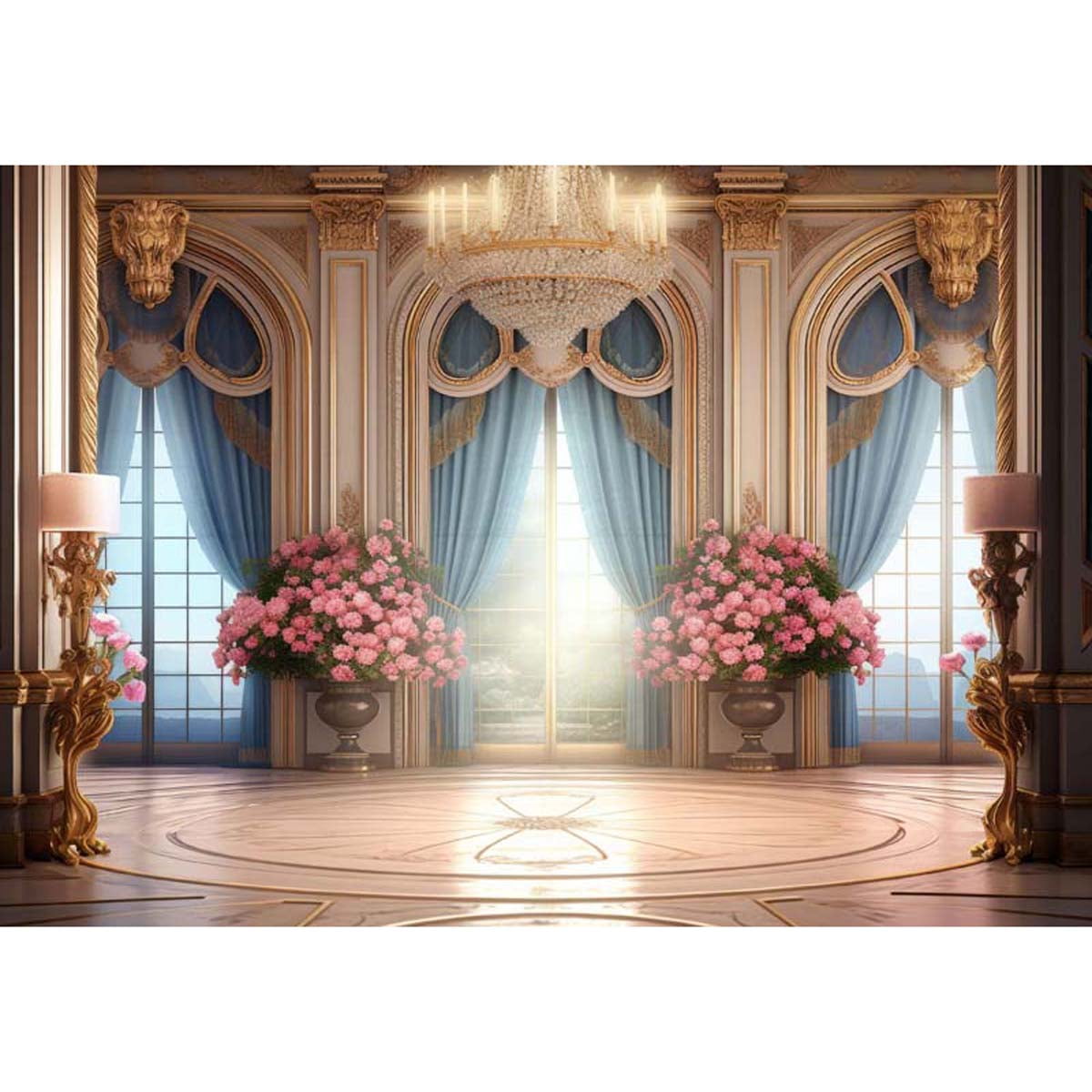 Allenjoy European Castle Window Backdrop - Walmart.com