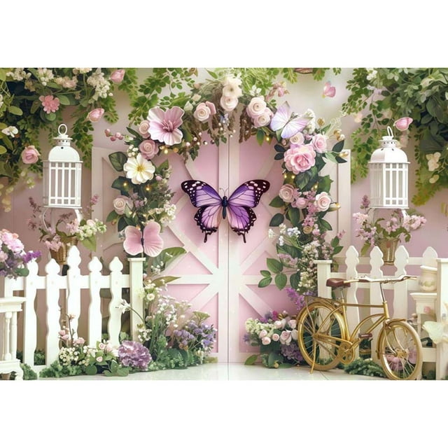 Allenjoy Fantasy Garden Butterfly Backdrop - Walmart.com