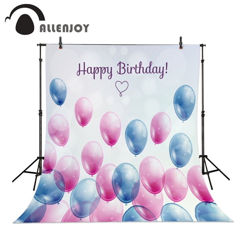 Allenjoy Fantasy Photography Background Happy Birthday Sparkling Blue ...