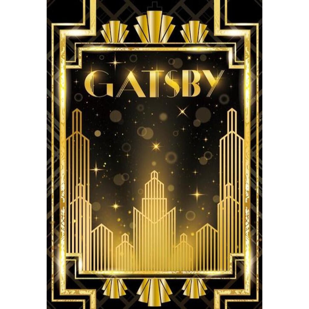 Allenjoy Gatsby Happy Birthday Backdrop 20's 1920s Woman Man Party ...