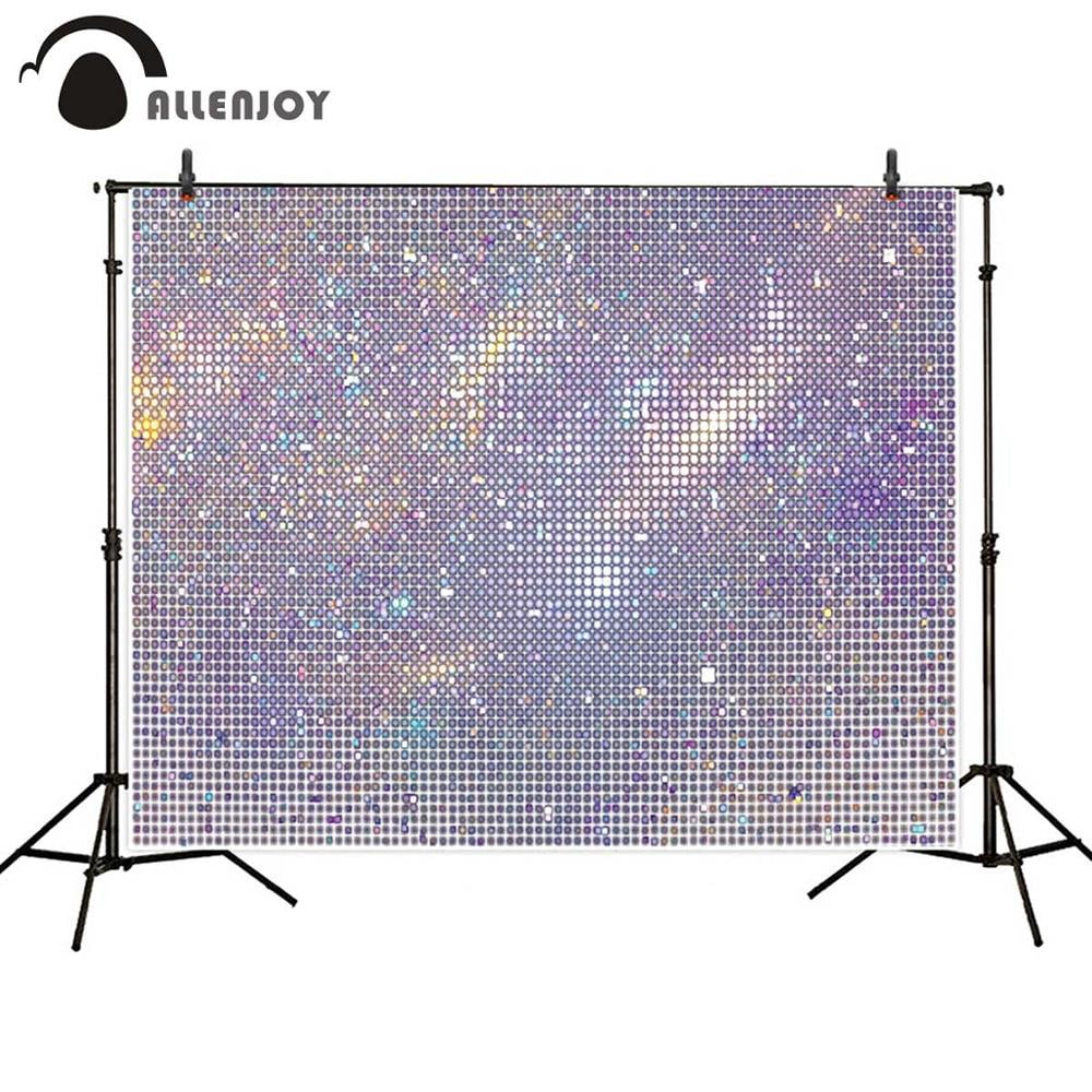 Allenjoy Golden Color Glitter Sequin Backdrop Disco Party Lattice Shine ...