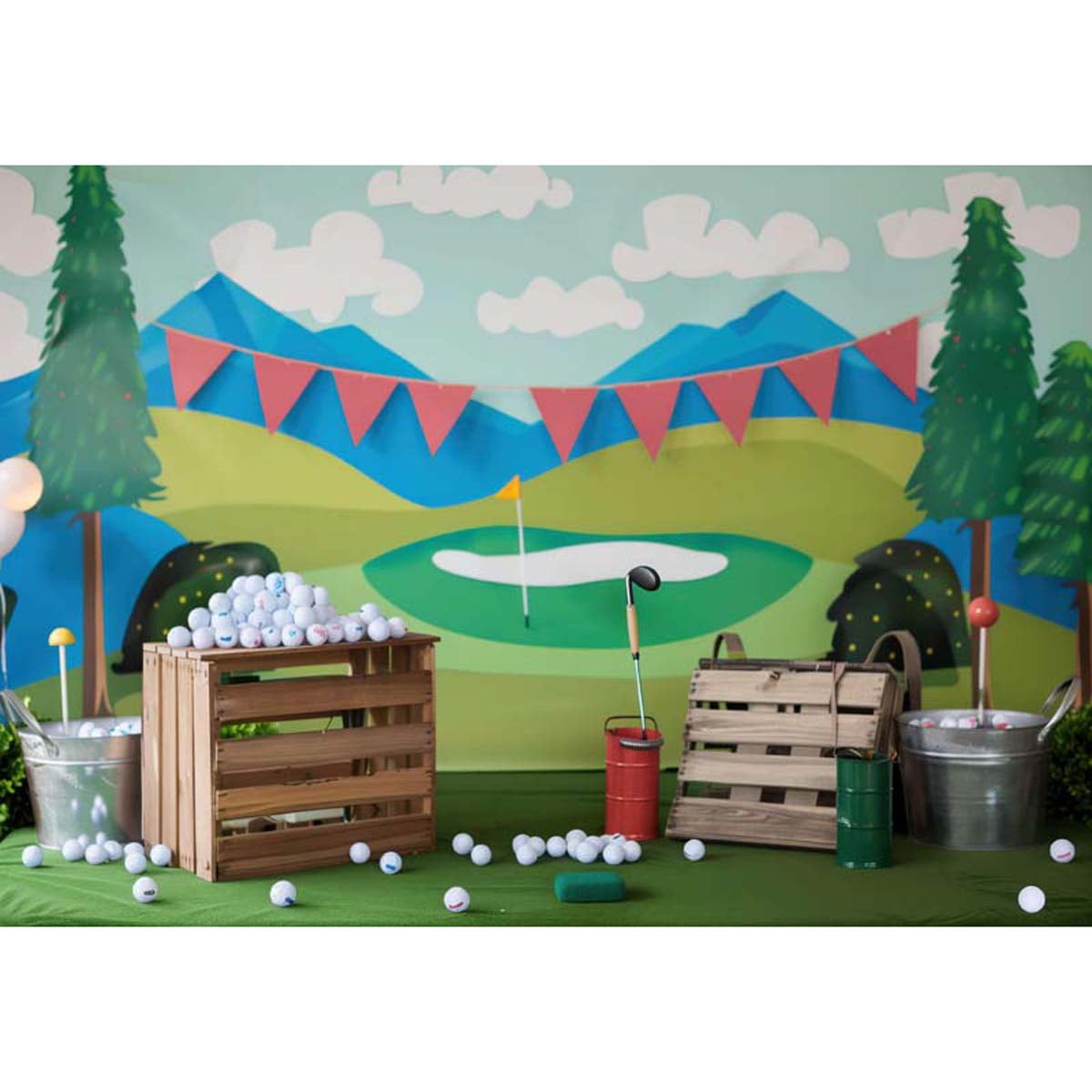 Allenjoy Golf Club Cake Smash Backdrop - Walmart.com
