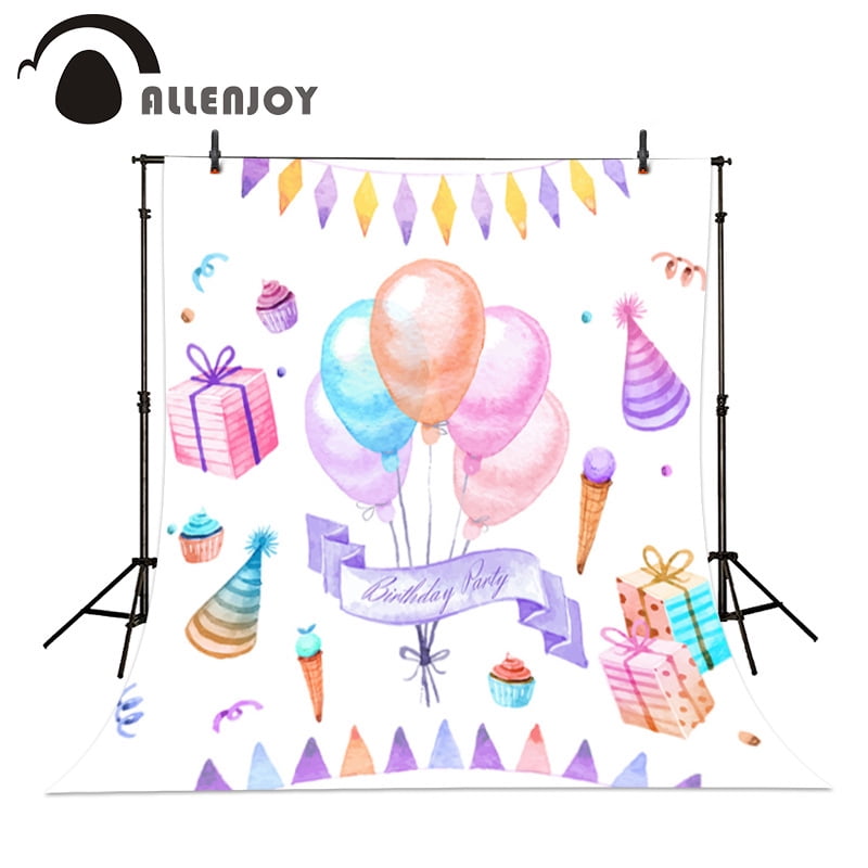 Allenjoy Hand painted birthday decoration Photography Background Dream ...