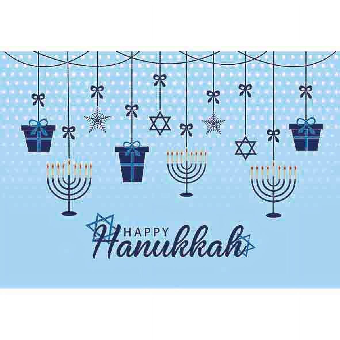 Allenjoy Hanukkah Menorah Photography Backdrop Jewish Holiday Menorah ...