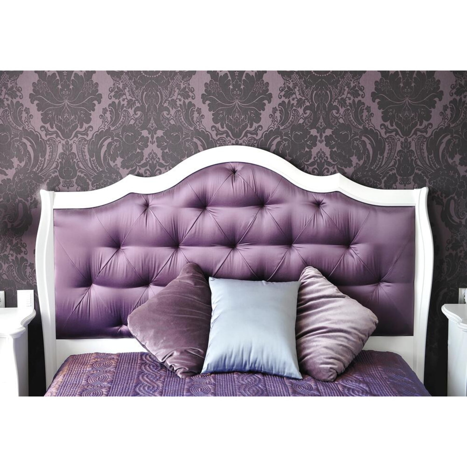 Allenjoy Headboard Bedroom Background for Photography White Brick Wall ...